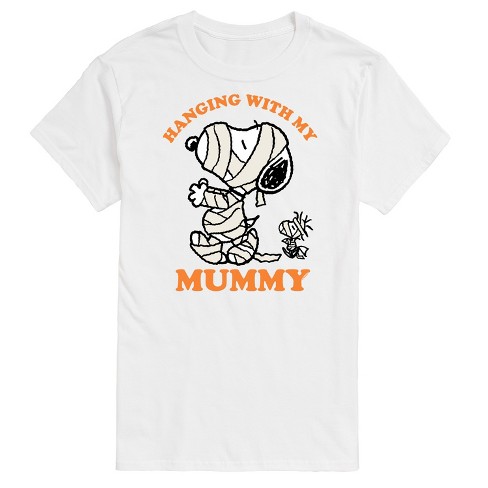 Peanuts My Mummy Art Short Sleeve Graphic T-shirt - White - 1x Big And ...