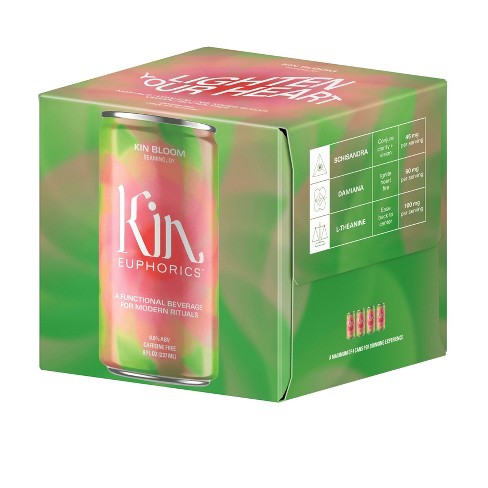Kin Euphorics Bloom Non-alcoholic - 4pk/8 Fl Oz Cans : Target