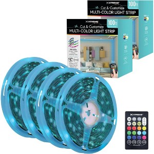 200 FT Cut & Customize Indoor LED Light Strip Kit, Includes 3 ...