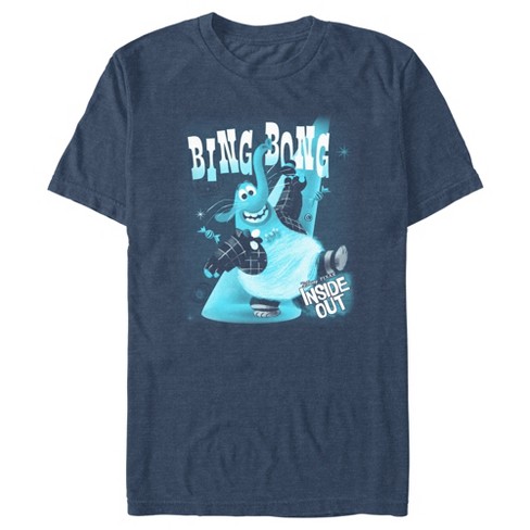 Men's Inside Out Blue Bing Bong Poster T-shirt - Navy Blue Heather ...