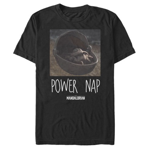 Men's Star Wars The Mandalorian The Child Power Nap T-shirt - Black - X ...
