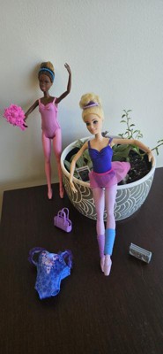 Barbie 12.7" Ballet Room Set With 2 Ballerina Fashion Dolls & Dance ...