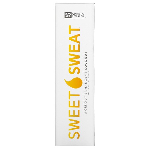 Sports Research Sweet Sweat, Workout Enhancer, Coconut, 6.4 Oz (182 G ...