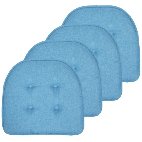 Sweet Home Collection Solid Color U Shaped Memory Foam 17" X 16" Chair ...