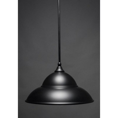 Toltec Lighting Any 1 - Light Pendant In Matte Black With 16” Matte ...