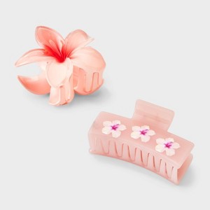 Hibiscus Claw Hair Clip - Wild Fable™ Pink : Target