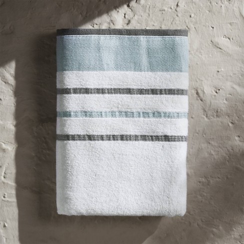 6pc Striped Towel Set Eucalyptus/gray - Isla Jade : Target