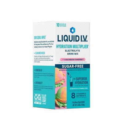 Liquid I.v. Sugar Free Hydration Multiplier Vegan Powder Electrolyte ...