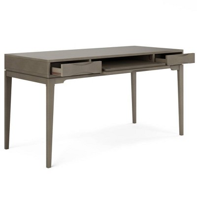 Pearson Solid Hardwood Desk Farmhouse Gray - WyndenHall: Contemporary ...