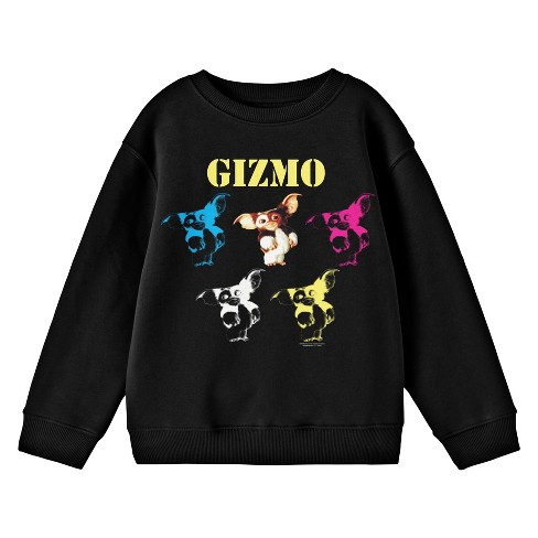 Gremlins Multicolored Gizmos Youth Black Crew Neck Sweatshirt-xs : Target