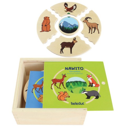Beleduc - Nawito "animal Habitats" Puzzles : Target