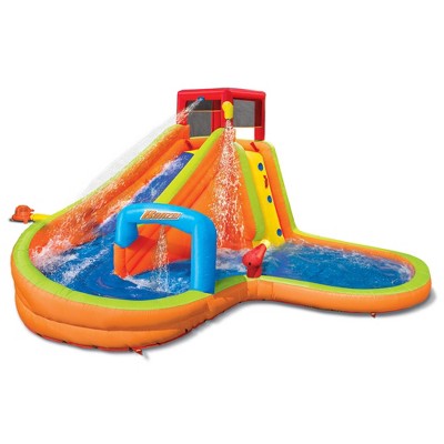 Banzai Kids Inflatable Outdoor Lazy River Adventure Water Park Slide ...