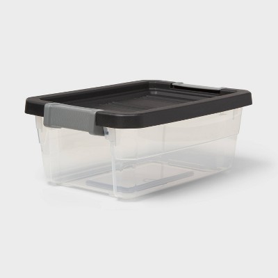 16qt Heavy Duty Latching Clear Storage Box - Brightroom™ : Target