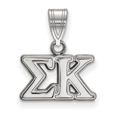 Black Bow Jewelry Sterling Silver Sigma Kappa Greek Life Medium Pendant ...
