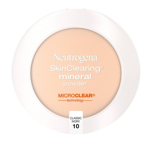 Neutrogena Skin Clearing Pressed Powder - 10 Classic Ivory - 0.38oz ...
