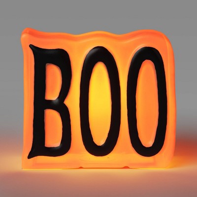 Northlight 6.5" Led Lighted "boo" Halloween Marquee Sign : Target