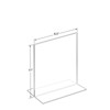 Azar Displays Bottom Loading Clear Acrylic T-frame Sign Holder Holder 8 ...