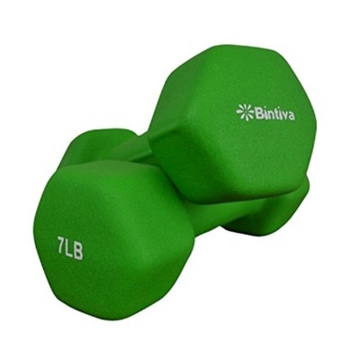 Philosophy Gym Neoprene Dumbbell Hexagon Hand Weights, 3 Lb Pair - 6 Lb ...