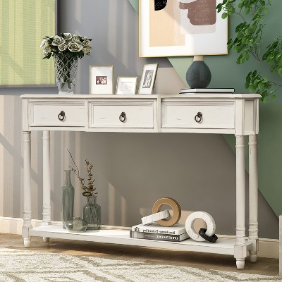 Bourbonnais Wood Traditional French Console Table - Baxton Studio : Target