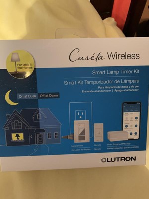 Lutron Caséta Wireless Smart Lighting Lamp Dimmer Switch Starter Kit ...