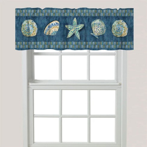 Laural Home Embellished Shells Window Valance : Target