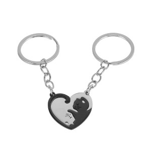 Unique Bargains Cartoon Cat Keychain 1 Pair : Target