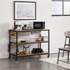 Yaheetech 3-tier Kitchen Island Rolling Cart With Shelves For Dining ...