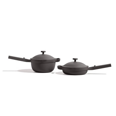 Our Place 8.5" Ceramic Nonstick Home Cook Duo Set 2.0 - Char: Cookware ...