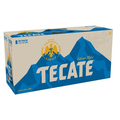 Tecate Light Mexican Lager Beer - 18pk/12 Fl Oz Cans : Target