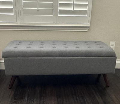 Arthur Tufted Storage Bench Blue - Threshold™ : Target