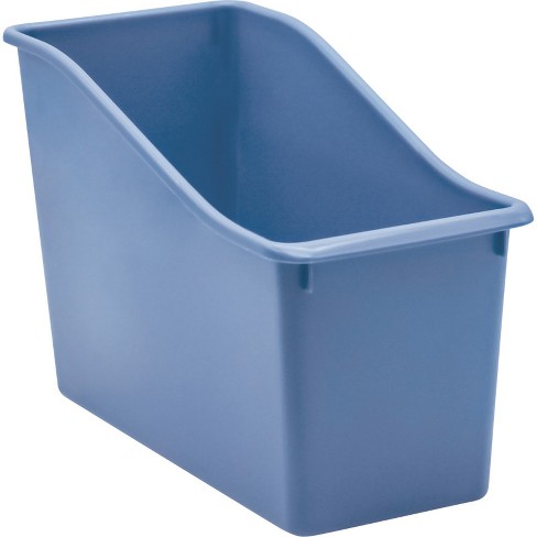 Teacher Created Resources Slate Blue Plastic Book Bin (pack Of 6) : Target