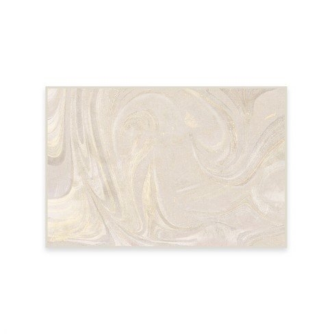Ruggable Marble Washable Modern Abstract Area Rug - Golden Ivory 2'x3 ...