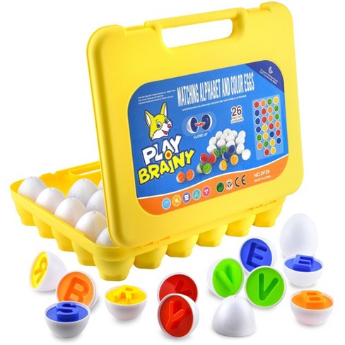 Play Brainy Alphabet Matching Eggs (26 Pc) : Target