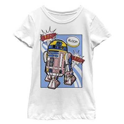 Boy's Star Wars: A New Hope R2-d2 Body T-shirt - White - Medium : Target