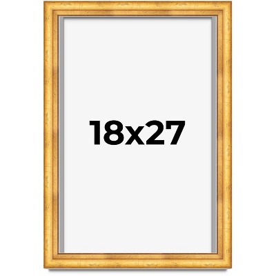 PosterPalooza | 18x27 Shadow Box 1.75" Deep Gold Picture Frame - UV ...