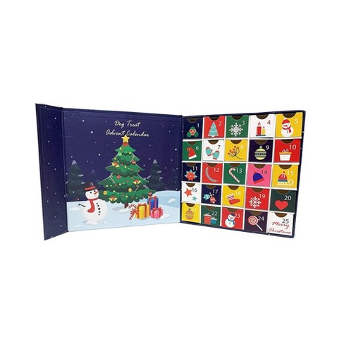 Midlee Christmas Advent Treat Box- Reusable( 8.5" X 8.5". 25") : Target