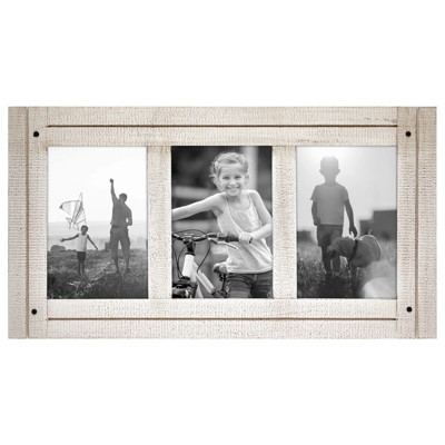 Americanflat Collage Picture Frame In With Three Displays Textured Wood ...