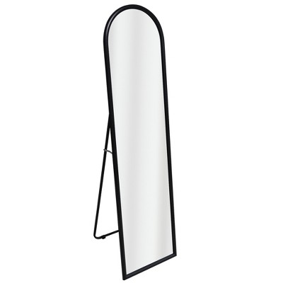 Americanflat - 18x58 Black Arched Full Length Mirror With Stand Full ...
