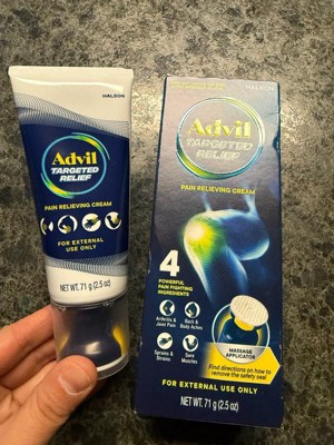 Advil Targeted Relief Pain Relieving Cream with Massage Applicator - 2 ...