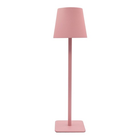 National Brand Portable And Rechargeable Led Touch Lamp With Pink Metal ...