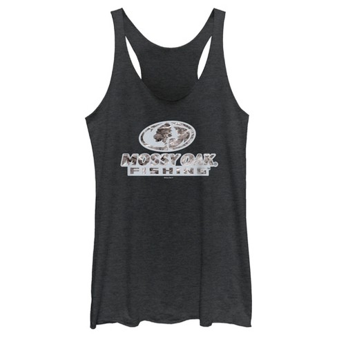 Women's Mossy Oak Fishing Bold Logo Racerback Tank Top : Target
