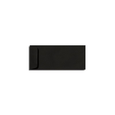 Lux 80lb 4 1/8"x9 1/2" Open End #10 Envelopes Black Linen 500/bx 7716 ...