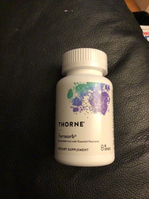 Thorne Ferrasorb - 36 Mg Iron With Essential Nutrients - Complete Blood ...