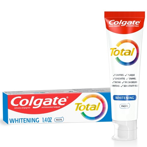 Colgate Total Travel Size Whitening Paste Toothpaste - Trial Size - 1 ...