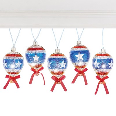 Northlight 20-count Patriotic Americana Star Led String Lights, 9.5ft ...