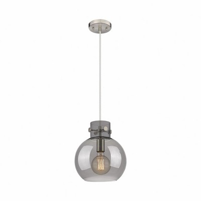 Innovations Lighting Newton Sphere 1 - Light Pendant in Satin Nickel ...