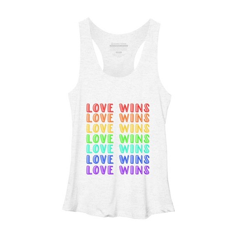 Design By Humans Humans Love Wins Pride Repeat By Cntt668 Racerback ...