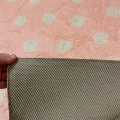 5'x7' Polka Dot Kids' Rug Pink/white - Pillowfort™ : Target