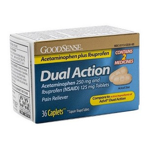 Good Sense Dual Action Acetaminophen and Ibuprofen Caplets for ...