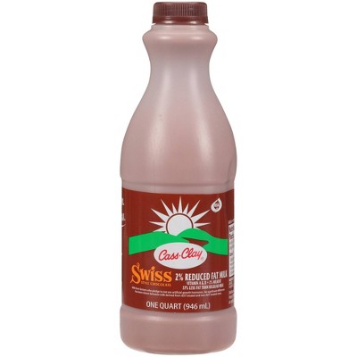 Cass Clay Swiss Chocolate 2% Milk - 1qt : Target